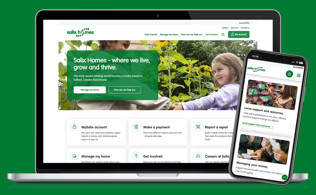 Introducing our new-look website | Salix Homes